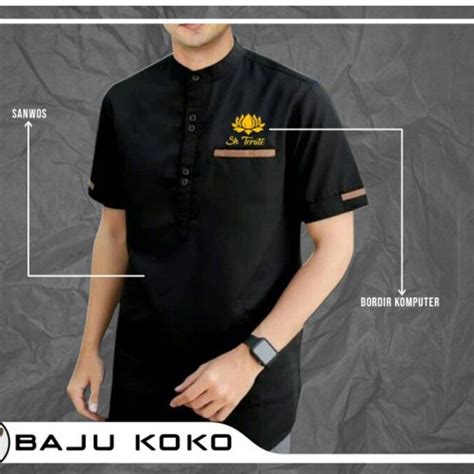 Jual Kemeja Psht New Toyobo Bordir Komputer Kemeja Terate Emas Kemeja