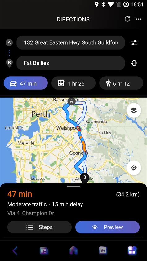 Bing Maps Via The Bing App On Android Almost A Navigation App Where Are They Heading