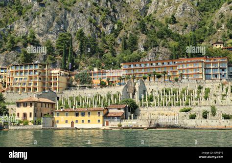 Limone Sul Garda Lake Garda Lago Di Garda Gardasee Italy Stock