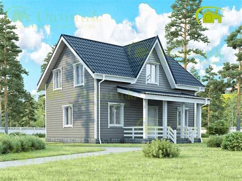 Дом из бруса 6 на 9 (проект Дм-40) - под ключ в Нижнем Новгороде в ...