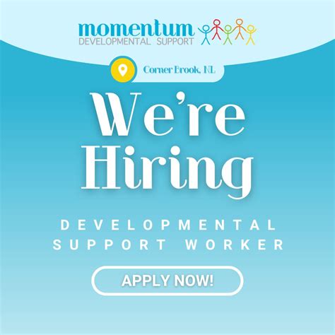 Momentum Is Seeking A Passionate Developmental Support Worker To Make A