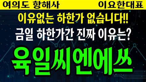 육일씨엔에쓰 반등없는 계속된 하락의 흐름 이제 남은건 기술적 반등뿐입니다 이번 기회 놓치지 마세요 Youtube