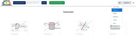 Guide For Using The Optical Calculation Tool Enabling Simulation In Photonics