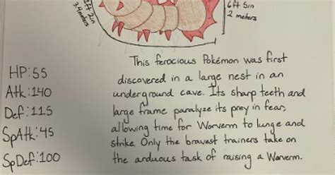 My Take On A Bugdragon Pokemon Meet Worverm The Draco Worm Pokemon