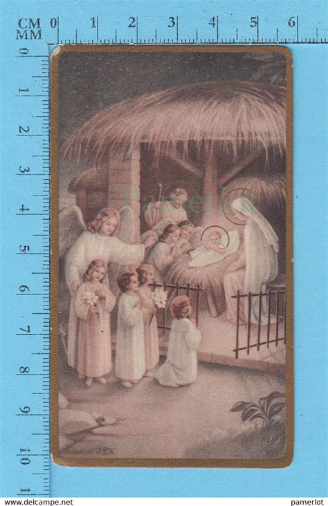 Images Religieuses Image pieuse religieuse Theme La Nativité the