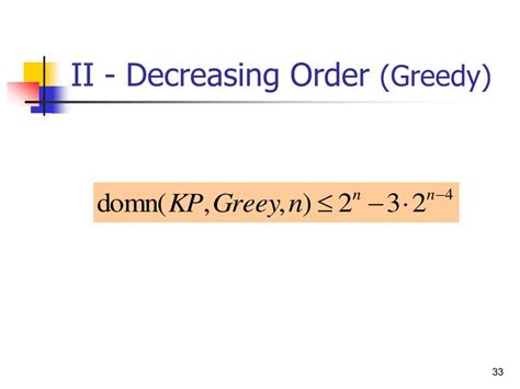 Ppt Combinatorial Dominance Analysis The Knapsack Problem Powerpoint