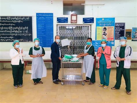 တံတားဦးမြို့နယ် ပြည်သူ့ဆေးရုံသို့ Ppe ဝတ်စုံများ ၊ ကျန်းမာရေးသုံးပစ္စည်းများနှင့် အလှူငွေများလ