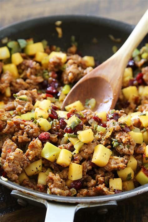 Sausage Apple And Cranberry Cornbread Stuffing The Comfort Of Cooking