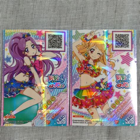 アイカツカード Vividkiss 神崎美月 夏樹みくる 2枚セット メルカリ