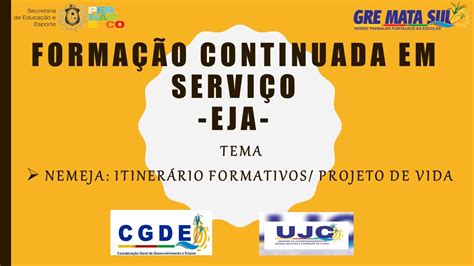 FormaÇÃo Continuada Em ServiÇo Para Professores Da Eja Youtube