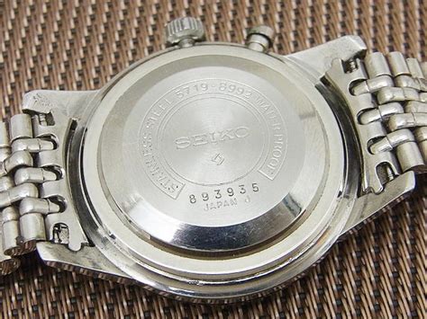 Ja 2413 セイコー クラウン ワンプッシュクロノグラフ 5719 8992 Ss プラスチックべゼ
