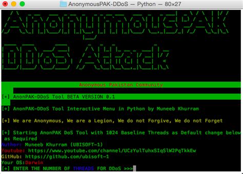 Github Ubisoft 1 Anonymouspak Ddos One Of The Most Powerful Ddos