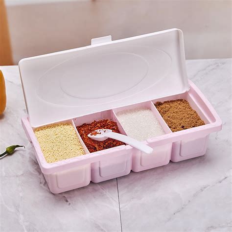 Jual Kotak Bumbu Gula Garam Sekat Tempat Bumbu Dapur Indonesia Shopee Indonesia
