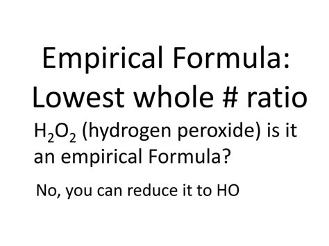 Empirical Formula Ppt Download
