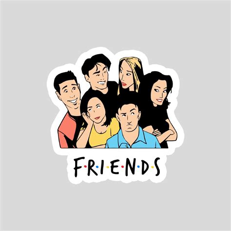 Friends Vinyl Sticker Etsy
