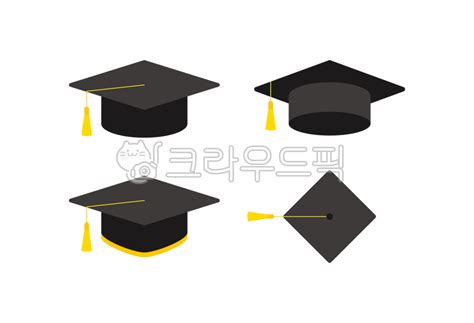 졸업 졸업생 졸업식 학사모 학교 사진이미지일러스트캘리그라피 Hwayo작가