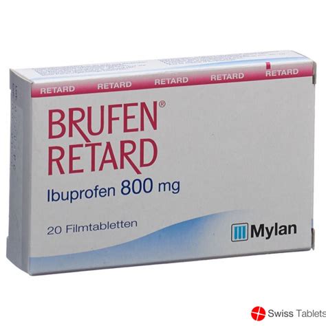 Buy Online Brufen Retard 800mg 20 Tabletten At SWISS TABLETS