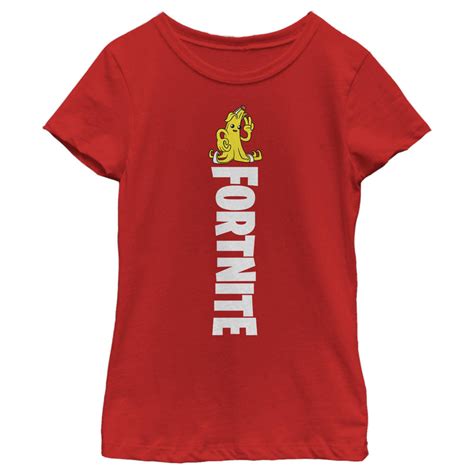 Girls Fortnite Peely Peace Sign Logo T Shirt Fifth Sun