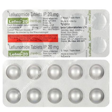 20 Mg Lefno Leflunomide Tablets At ₹ 760box Ambala City Ambala