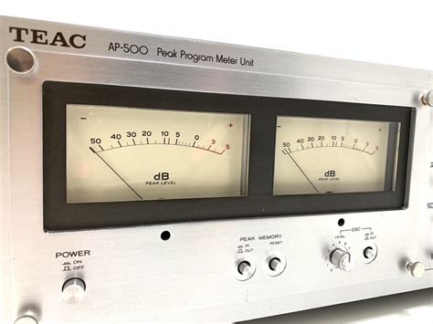 Teac Ap 500 Very Rare Peak Program Meter Unit Vintage 1977 Hi End Work