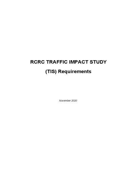 6 Rcrc Requirements For Tis Nov2020 Pdf Traffic Road