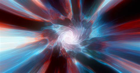 여러 가지 빛깔의 하이퍼터널 회전 속도 공간 터널은 뒤틀린 소용돌이 치는 에너지 마법의 빛나는 빛 선으로 추상적인 배경을 만든다 3차원 형태에 대한 스톡 사진 및 기타