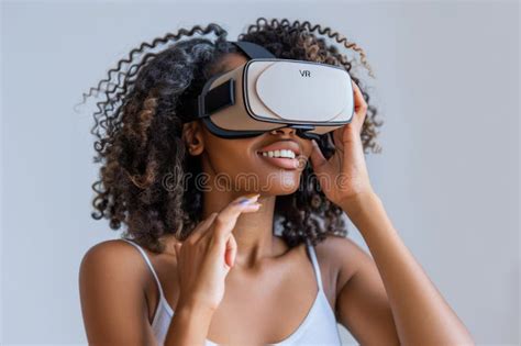 woman using vr technology showcasing immersive digital experiences and