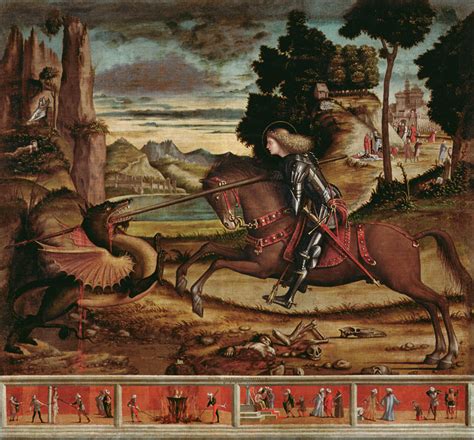 St George Killing The Dragon Vittore Carpaccio As Art Print Or Hand