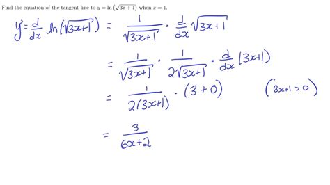 Differentiation Formulas Ln
