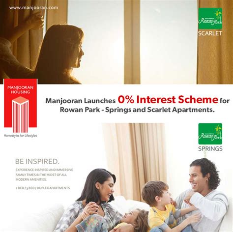 Manjooran Launches 0 Interest Scheme For Rowan Park Springs And