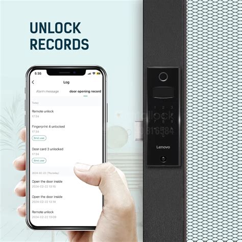 Lenovo E6 Pro Ai Smart Lock Bundle With Lenovo X2 Fingerprint Gate Lock