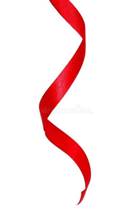Curled Red Holiday Ribbon Stock Image Image Of Band 17411743