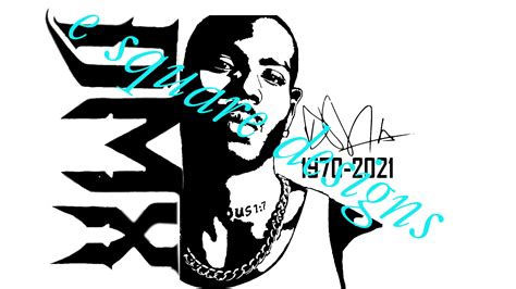Dmx Svg Vector Cut File Rip X With Signature And Logo Etsy