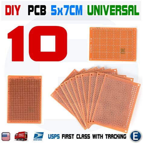 10pcs Prototype Paper Copper Pcb Universal Matrix Circuit Board 5x7cm