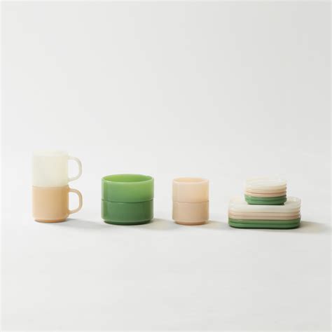 【new】milk Glass Mug Cup 2pcs ホワイト＆エクリュ キッチンテーブルウェアミルクガラス食器ミルクガラス