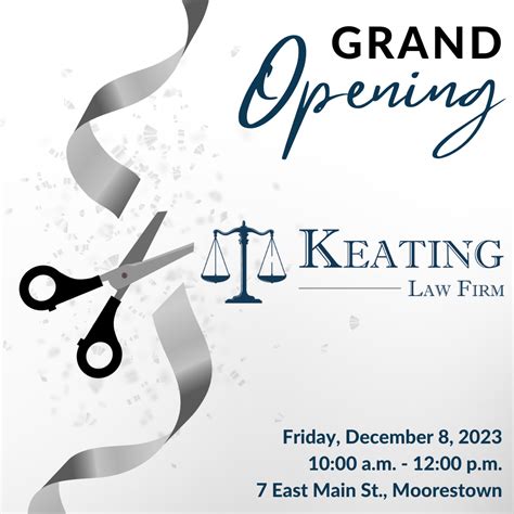 Keating Law Firm Moorestown Grand Opening And Ribbon Cutting New