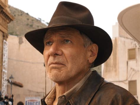Harrison Ford Staples Indiana Jones Hat To His Head In