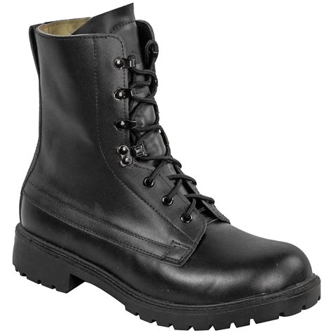 Black Combat Boots Leather At Daniel Aiello Blog