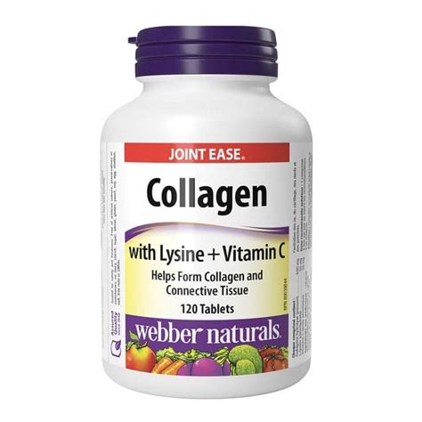 Webber Naturals Collagen With Lysine And Vitamin C 120 Tablets