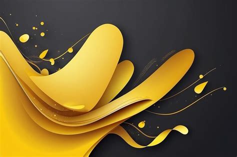 Premium Photo Modern Bright Yellow Abstract Information Data