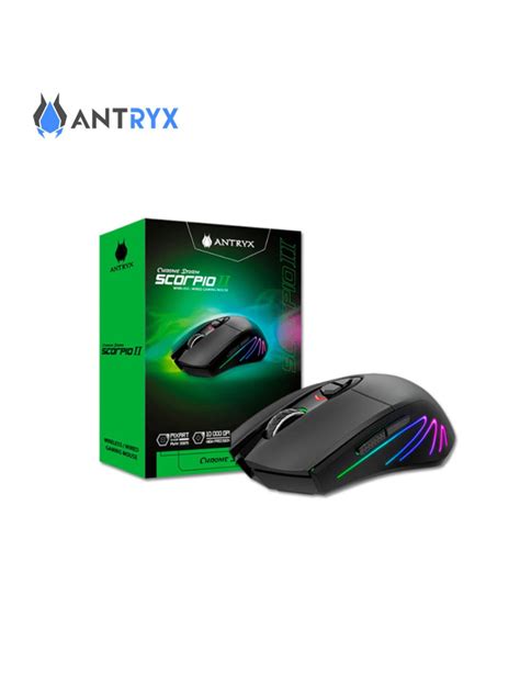 Mouse Gaming Wireless Antryx Chrome Storm Scorpio Ii Agm Cs5500wk