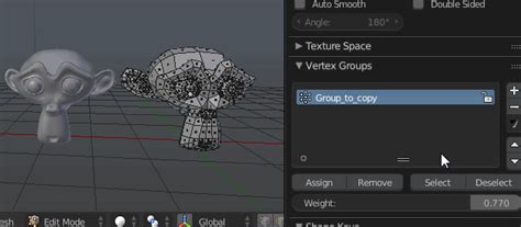 How Do I Transfer Only Single Vertex Groups Between Objects Blender