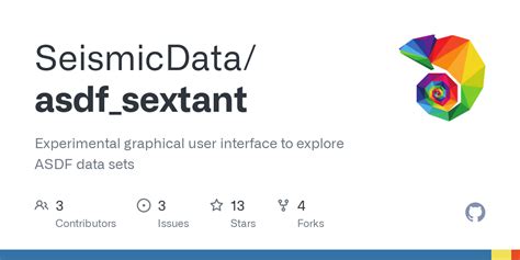 GitHub SeismicData Asdf Sextant Experimental Graphical User Interface To Explore ASDF Data Sets