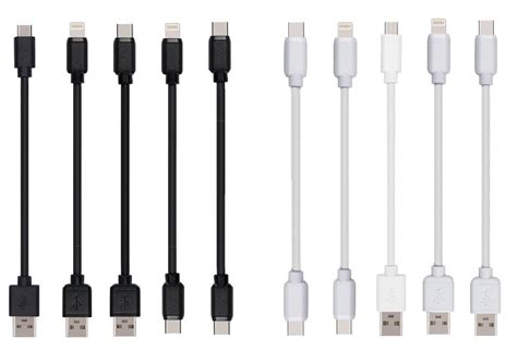 Jusofu Short Usb Cable 5 Variety Pack 10 Pcs Mixed 5