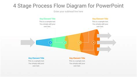 Stage Process Flow PowerPoint Diagram Is A Very Simple And Amazing PTT Diagram Used In Much