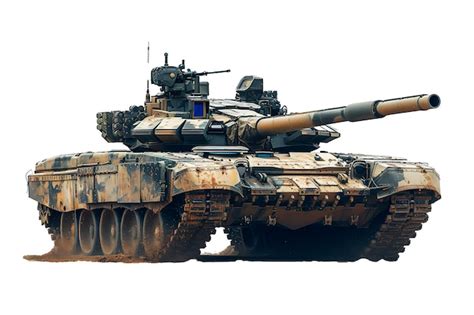 Acero en el campo de batalla Tanque del ejército en acción Máquina de