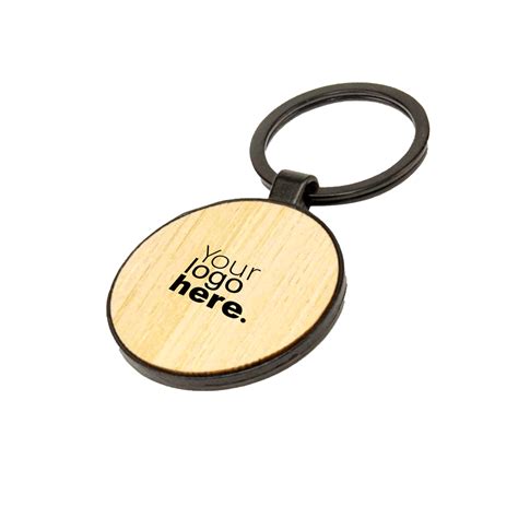 Custom Bamboo Metal Keychain Merchlist