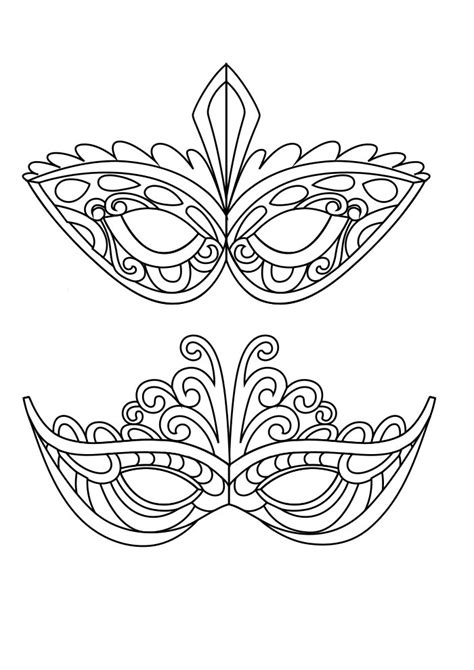 Máscara De Carnaval Moldes Para Fazer Colorir E Imprimir eyebrows