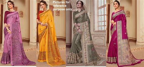 Printed Cotton Silk Saree App 122 Simply Sarees Melbourne
