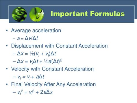 PPT Sec 22 Acceleration PowerPoint Presentation Free Download ID 3111015